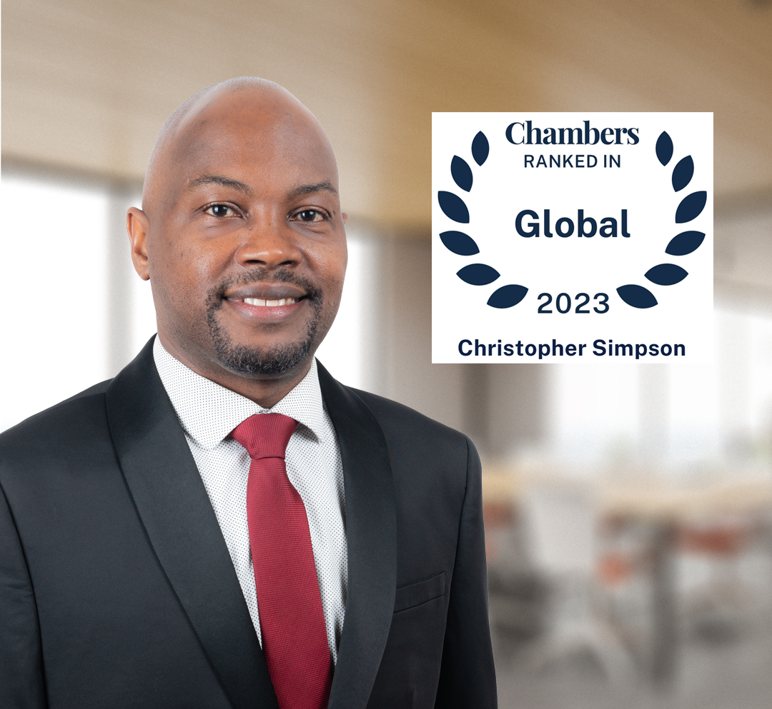 Christopher Simpson Ranked in Chambers Global Guide 2023